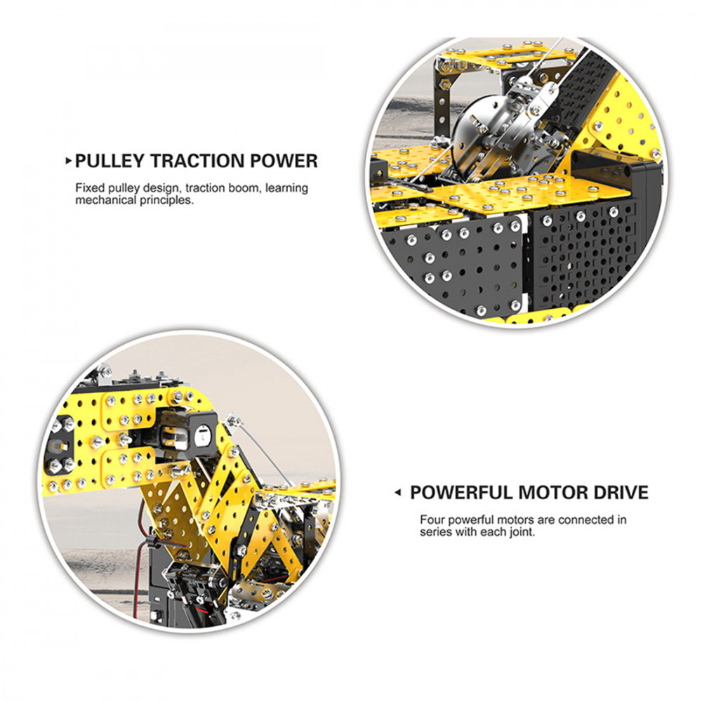 diy metal assembly model 2.4g 12ch simulation engineering construction ...