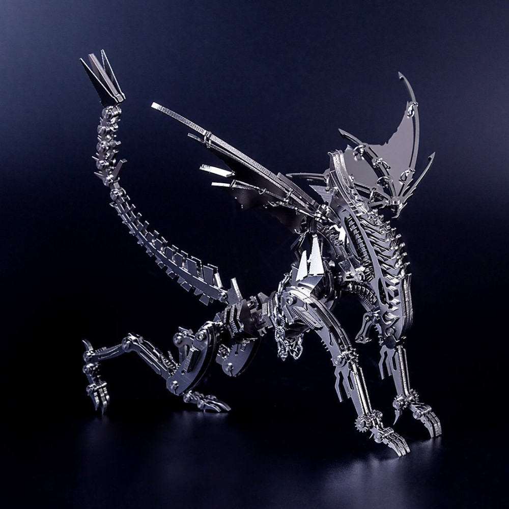 diy stainless steel metal alien puzzle assembly model kit - diy ...