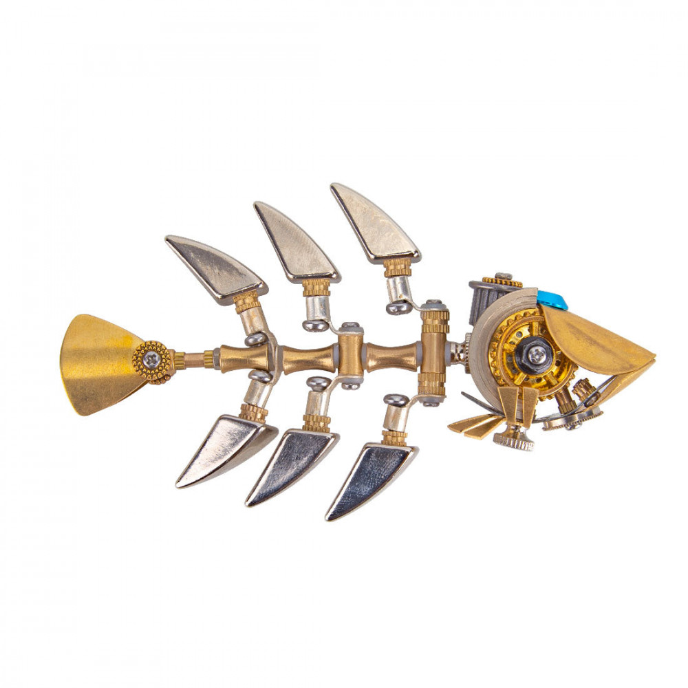 diy steampunk fish bone 3d metal puzzle for kids - diy-steampunk-fish ...