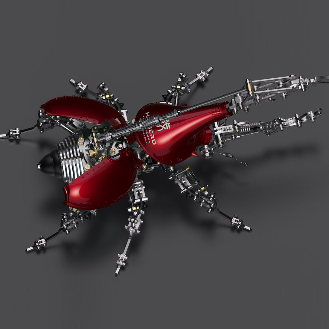 large dynastes hercules beetle with long horn 3d metal model kits ...