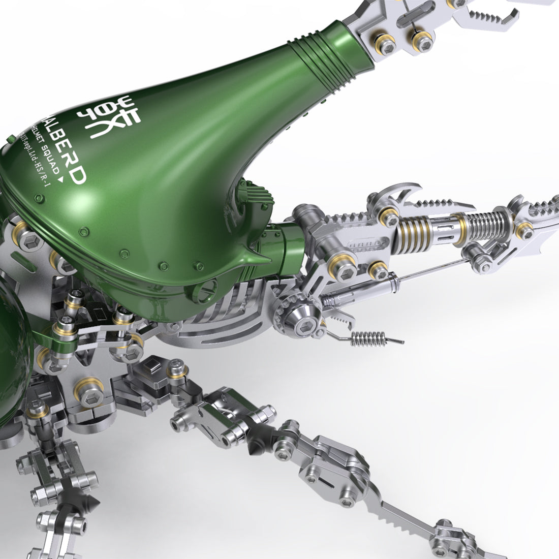 large dynastes hercules beetle with long horn 3d metal model kits ...