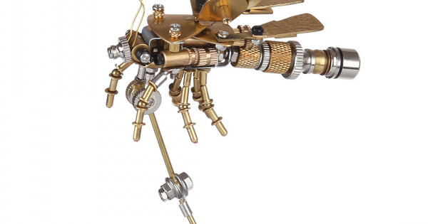fire fly steampunk bug insect metal sculpture model assembled crafts ...