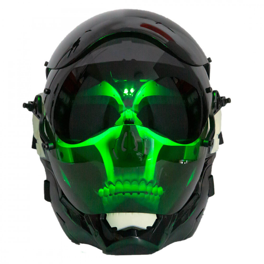 future punk mecha skull head mask for men costume cosplay prop for ...