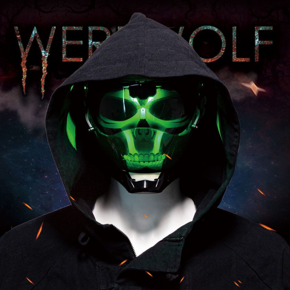 future punk mecha skull head mask for men costume cosplay prop for ...