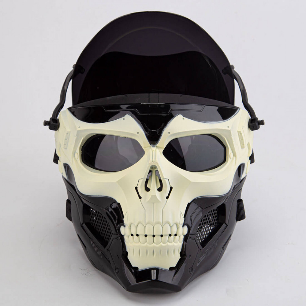 future punk mecha skull head mask for men costume cosplay prop for ...