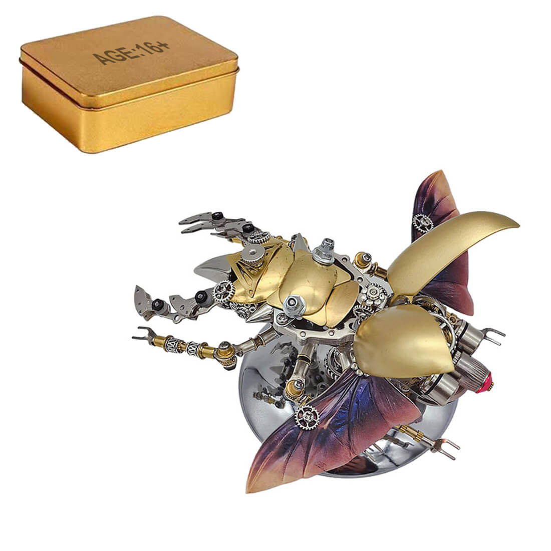 giraffe stag beetle 3d diy steampunk insects metal puzzle model kits ...