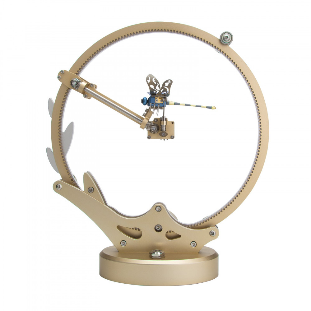 golden dragonfly kinetic art 3d metal model kits 100pcs - golden ...