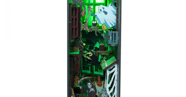 horror halloween bookself alley 3d diy puzzle assembly model kit ...