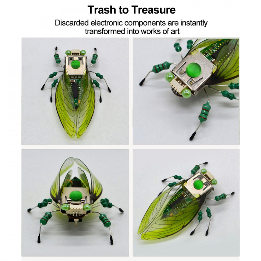 insects diy assembly model cicada toy handmade puzzle figures with ...