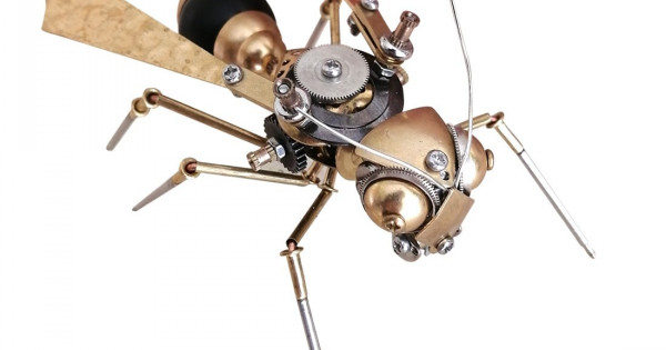 large wasp 3d metal mechanical insects model for collection - large ...