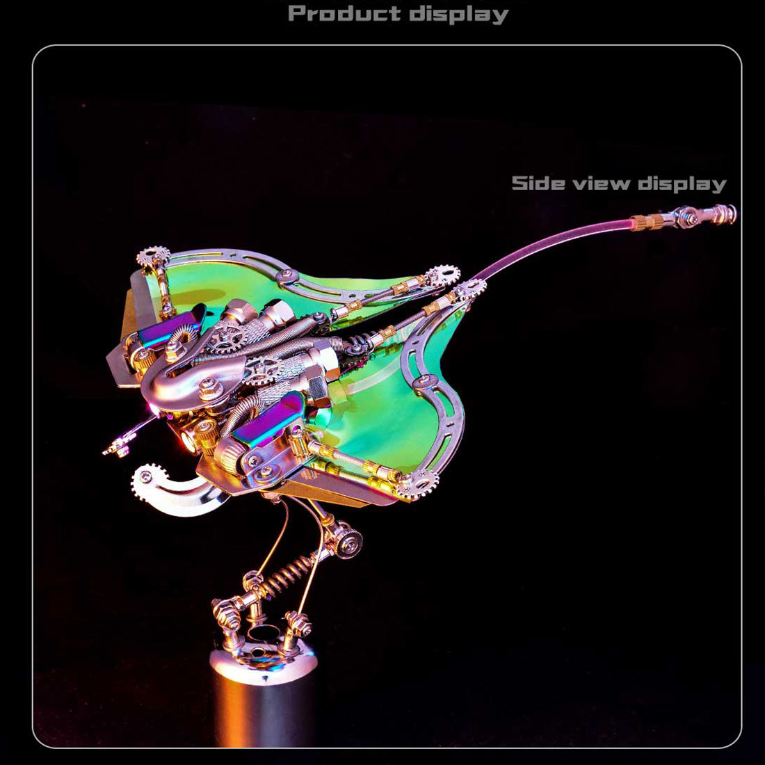 mechanical manta ray 3d steampunk metal kits 422pcs - mechanical-manta ...