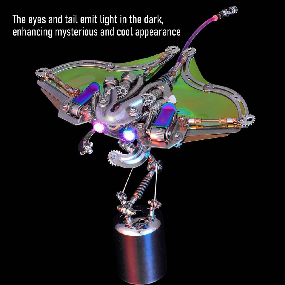 mechanical manta ray 3d steampunk metal kits 422pcs - mechanical-manta ...