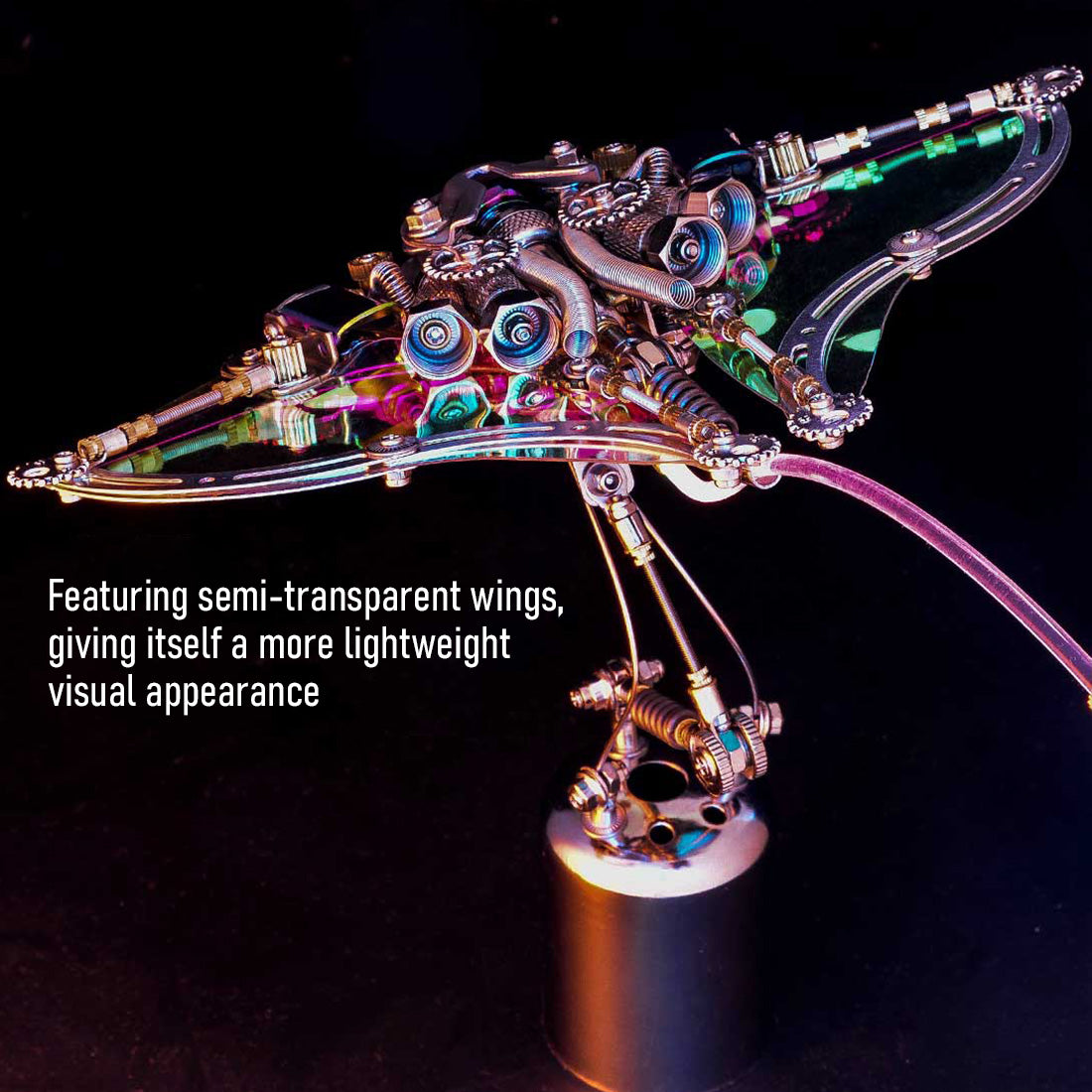 mechanical manta ray 3d steampunk metal kits 422pcs - mechanical-manta ...