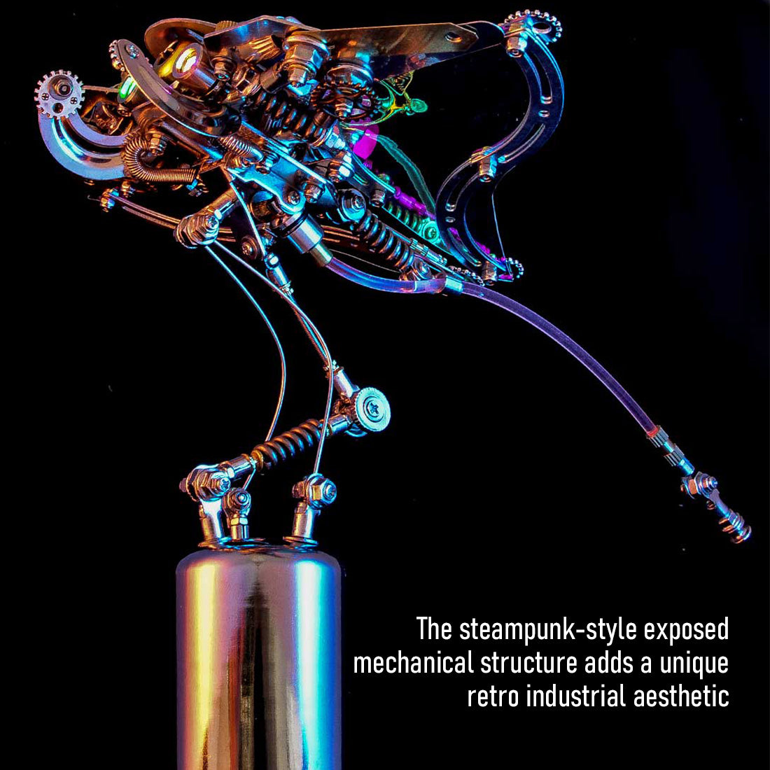 mechanical manta ray 3d steampunk metal kits 422pcs - mechanical-manta ...