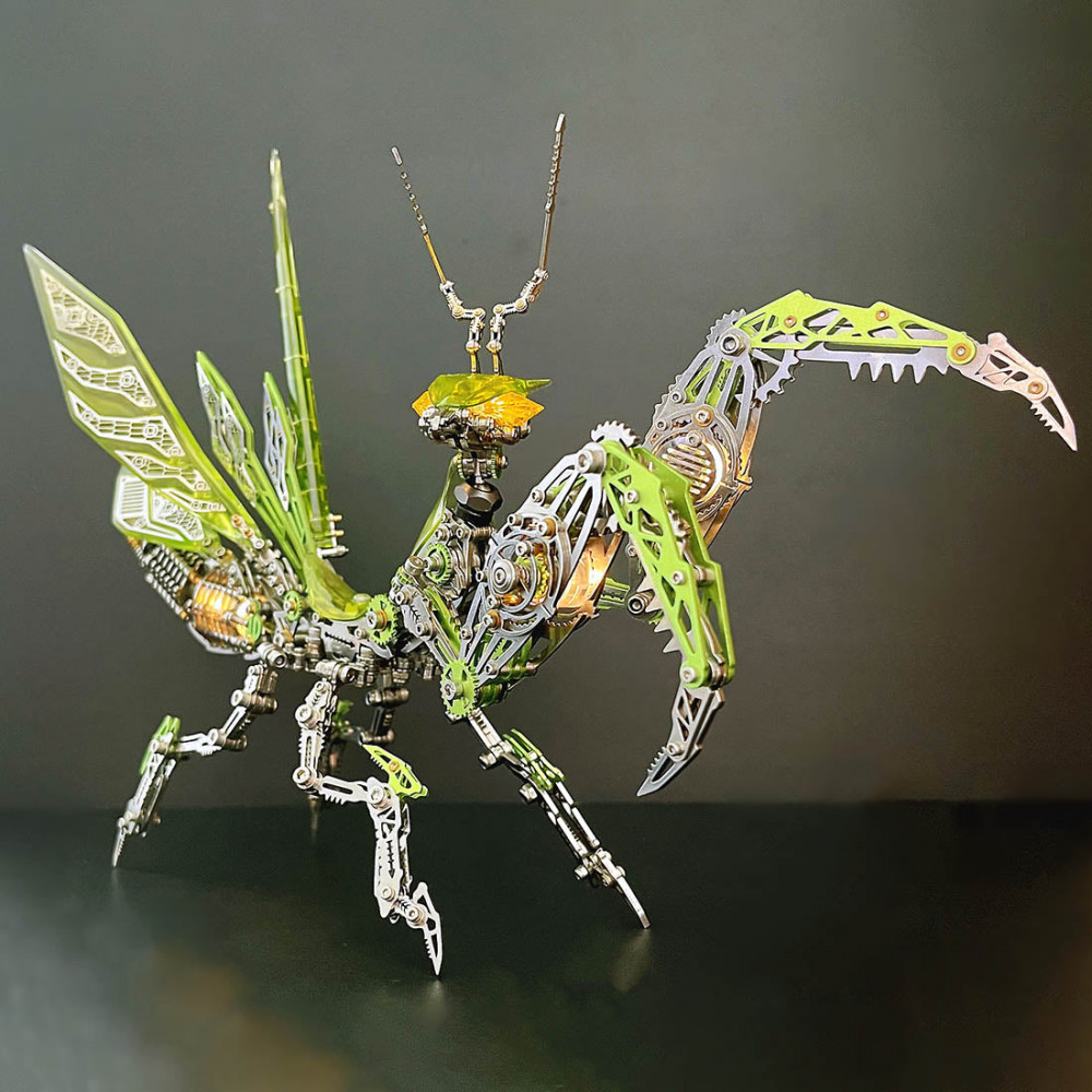 mechanical punk mantis 3d metal model kits diy 1000+pcs - mechanical ...