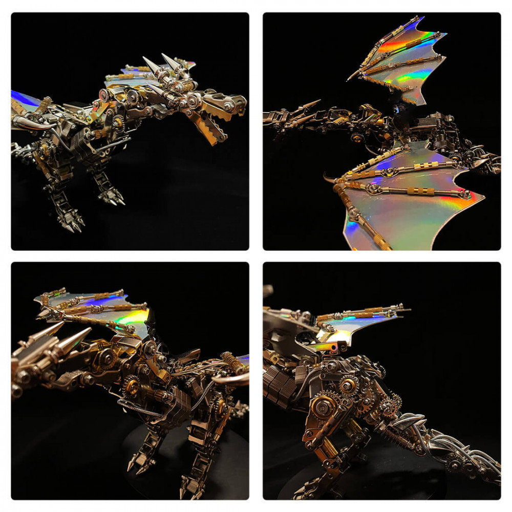 mechanical steampunk wyvern dragon diy 3d metal puzzle 600cs ...