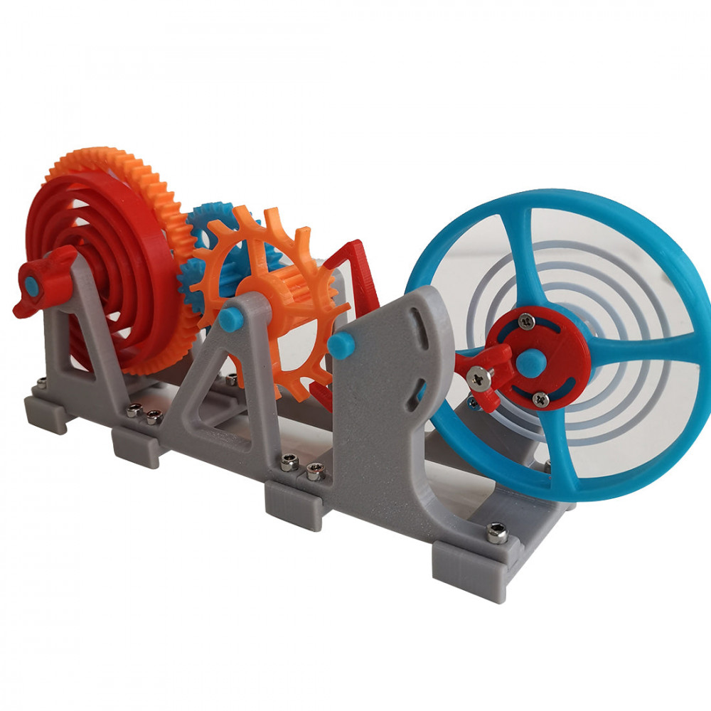 mechanical tourbillon clock movement assembly model 3d printed toy ...