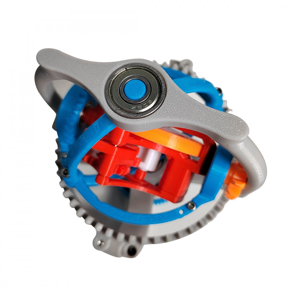 mechanical triple-axis tourbillon 3d printed toy - mechanical-triple ...