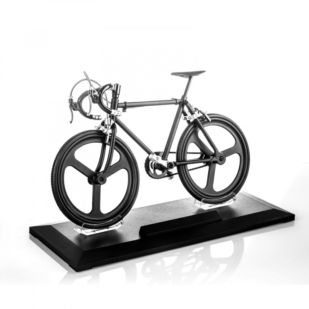 metal road bike model assembly bicycle toy 1/8 simulation fixed gear ...