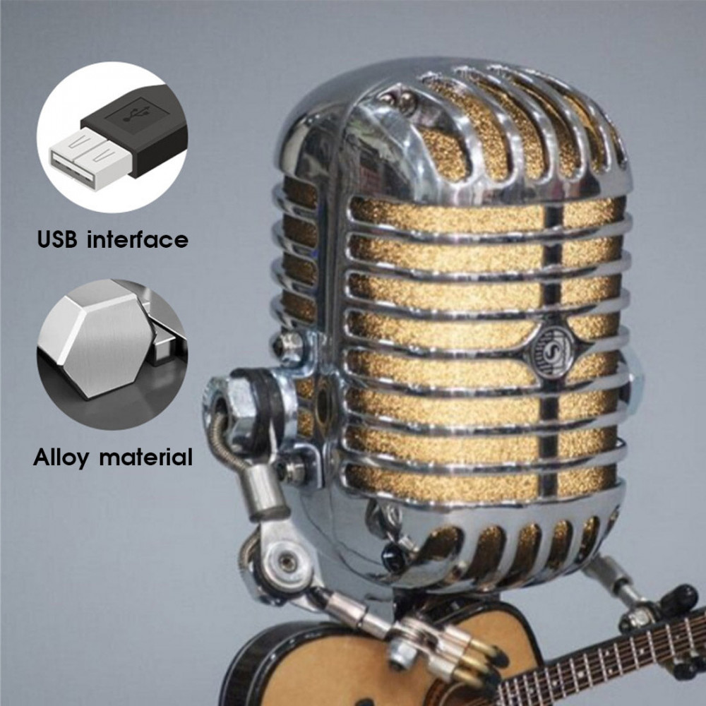 vintage industrial style microphone robot lamp dale with guitar ...
