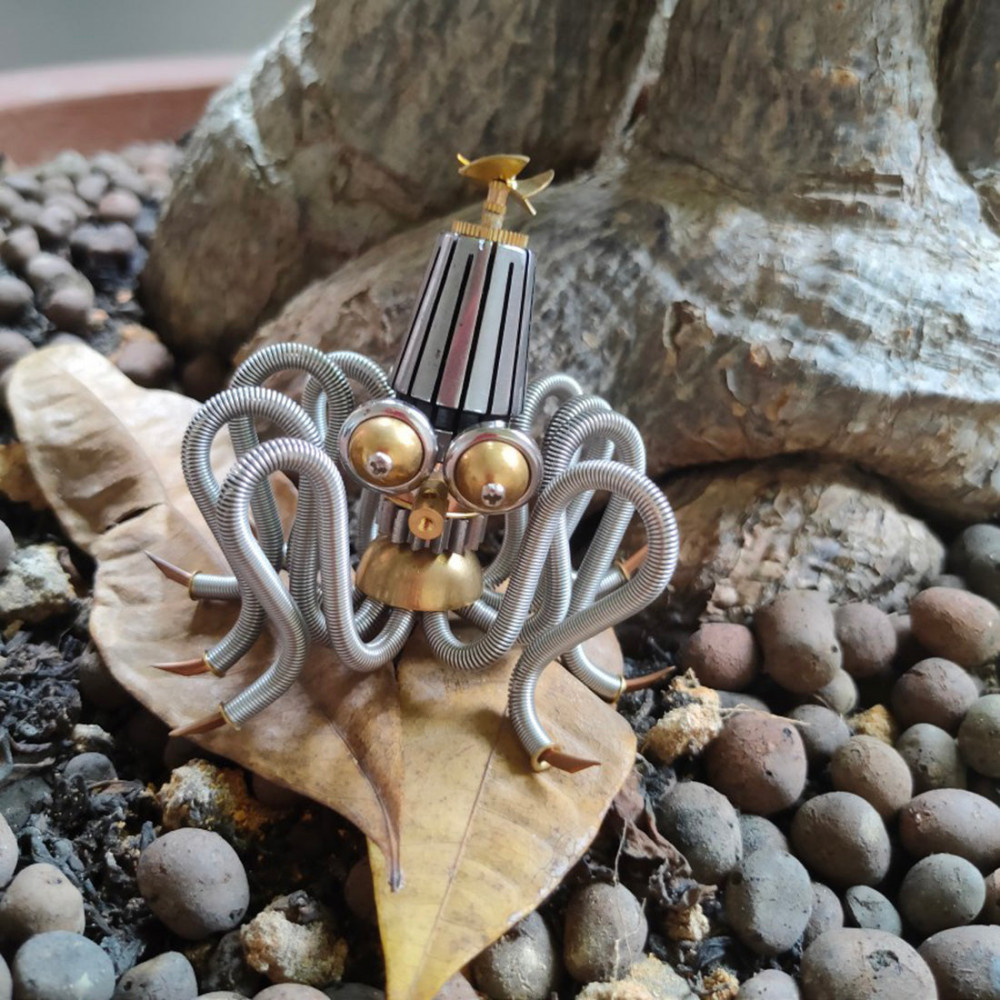 mini octopus metal art model - mini-octopus-metal-art-model