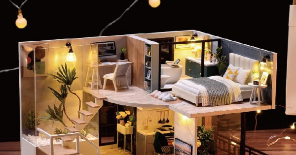 miniature luminous house - miniature-luminous-house
