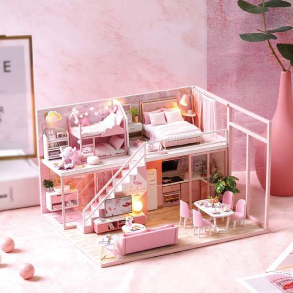 pink miniature house - pink-miniature-house