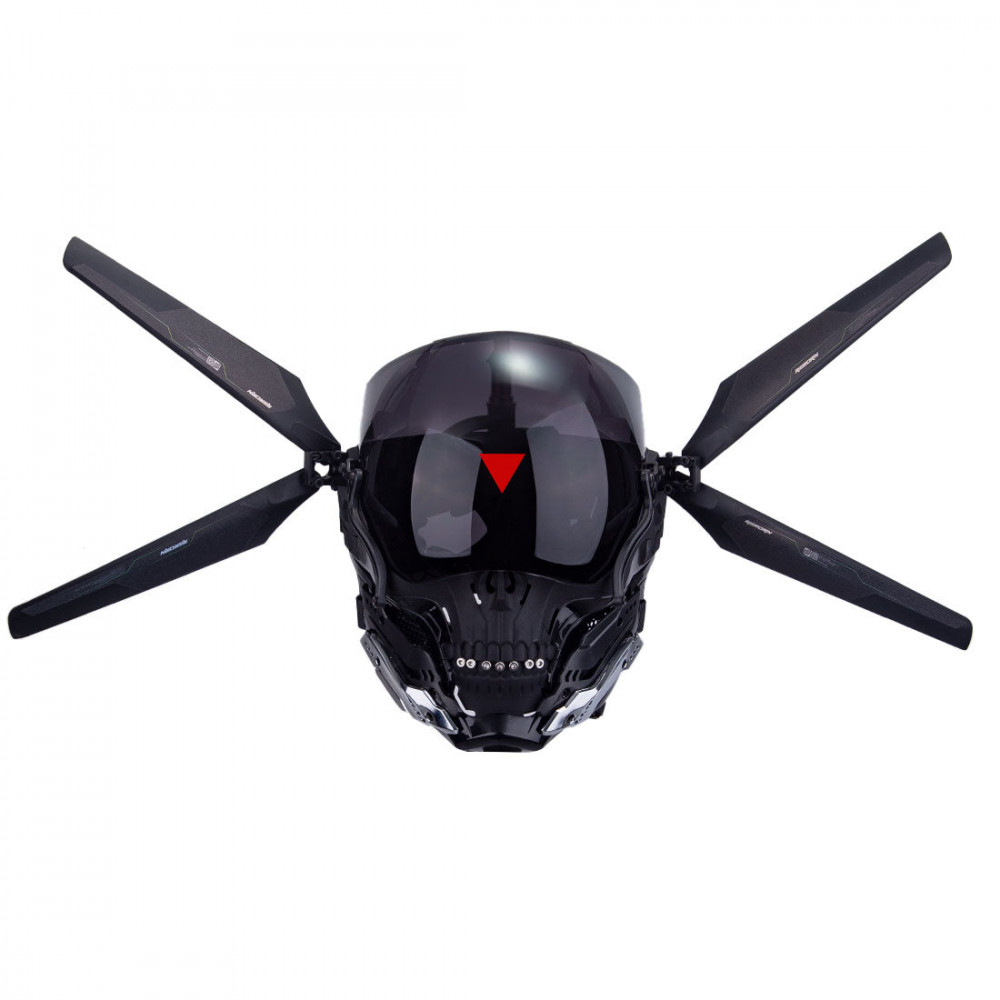 punk skull skeleton motorcycle helmet mask for men led future punk ...