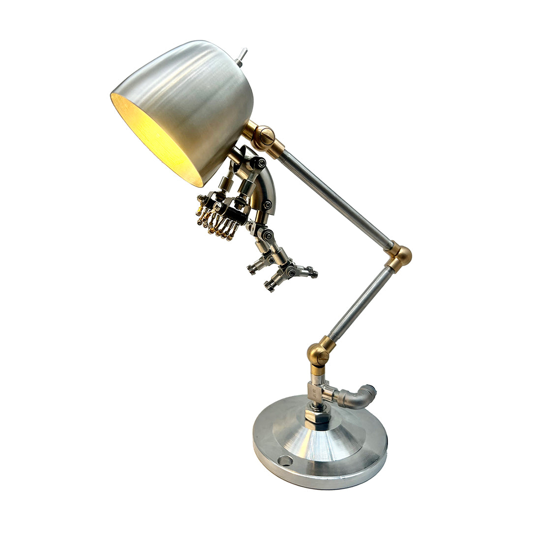 steampunk 3d metal no.1 robot table lamp us-plug - steampunk-3d-metal ...