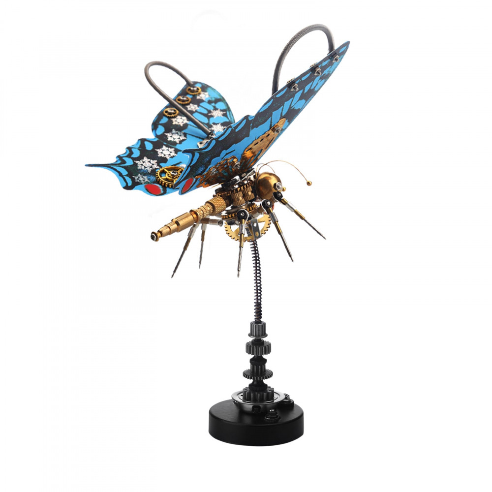 steampunk blue butterfly pipevine swallowtail model building kit with ...