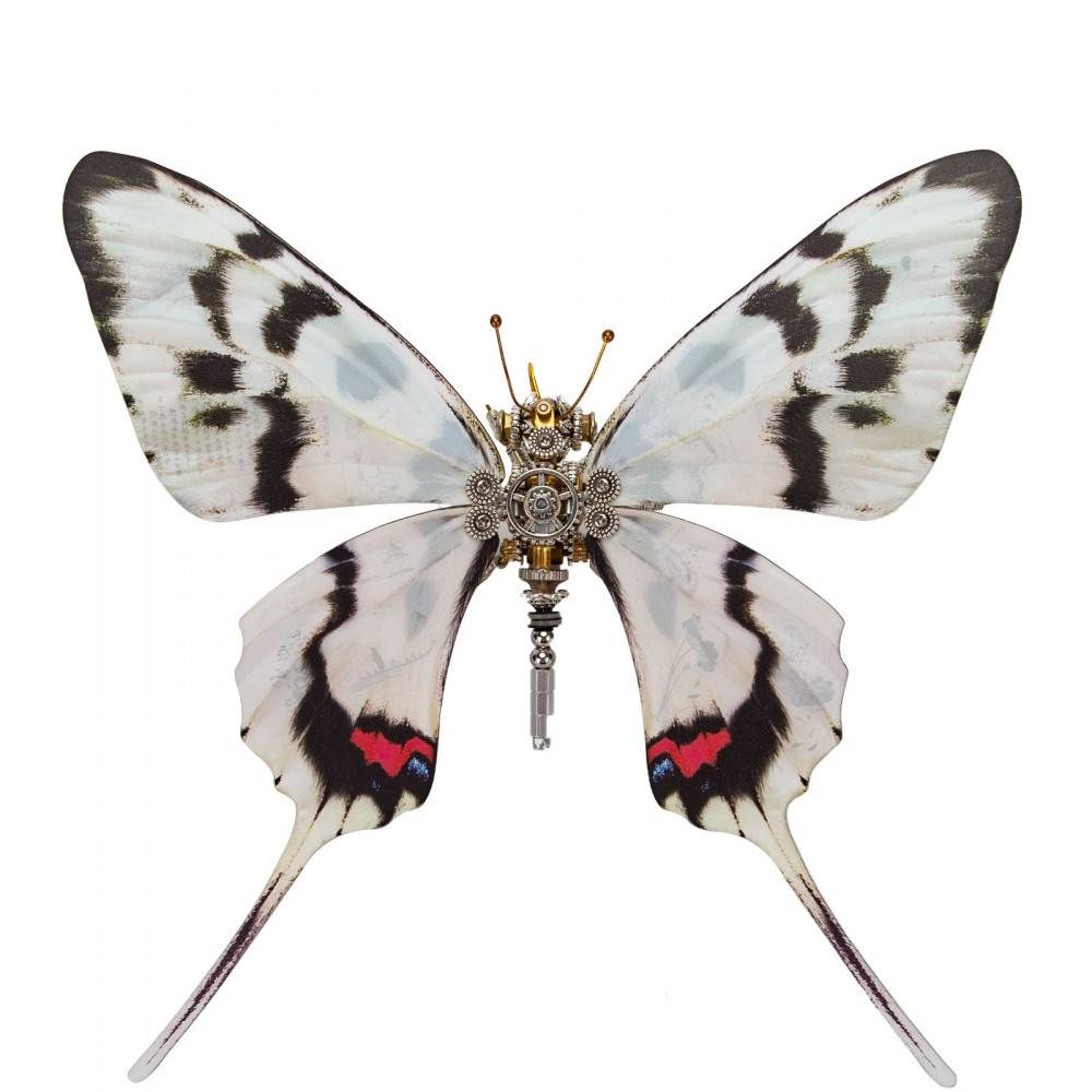 steampunk dragon swallowtail butterfly metal model kits with landscape ...