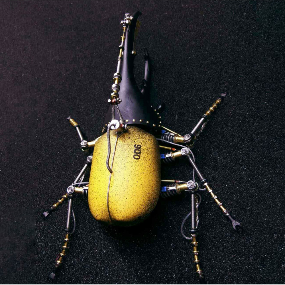 steampunk dynastes bug mechanical model kits metal sculpture crafts ...