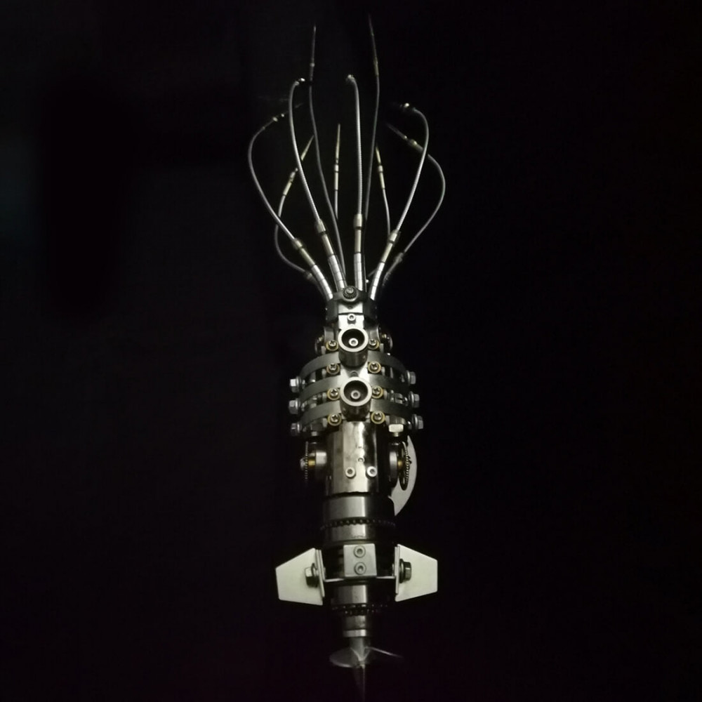 steampunk giant squid 3d diy metal puzzle model kit assembly (295pcs ...