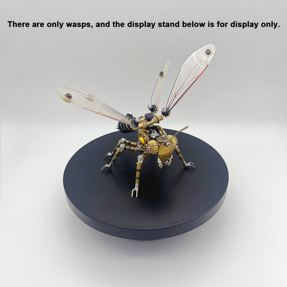 steampunk mechanical wasp 3d diy metal puzzle model kit assembly ...