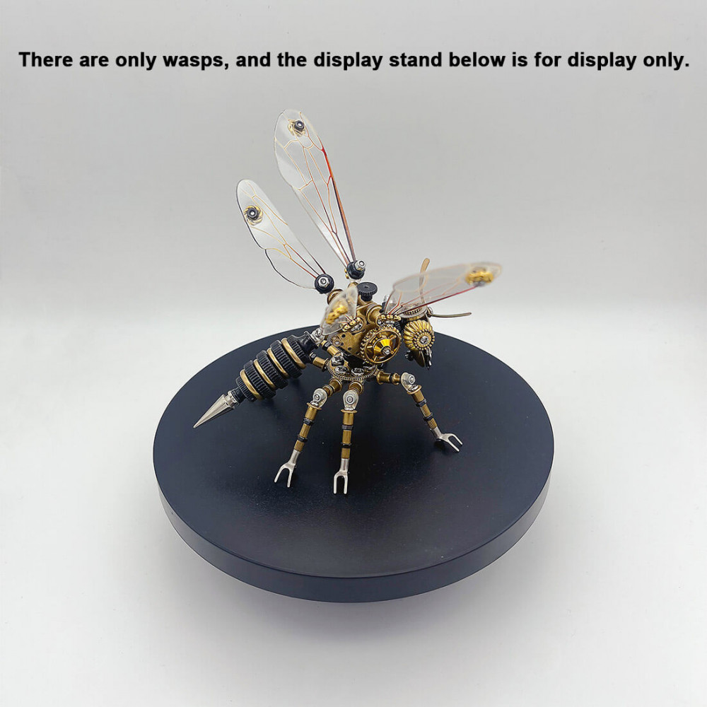 steampunk mechanical wasp 3d diy metal puzzle model kit assembly ...