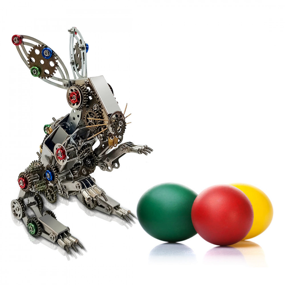steampunk metal easter bunny model diy kits - steampunk-metal-easter ...
