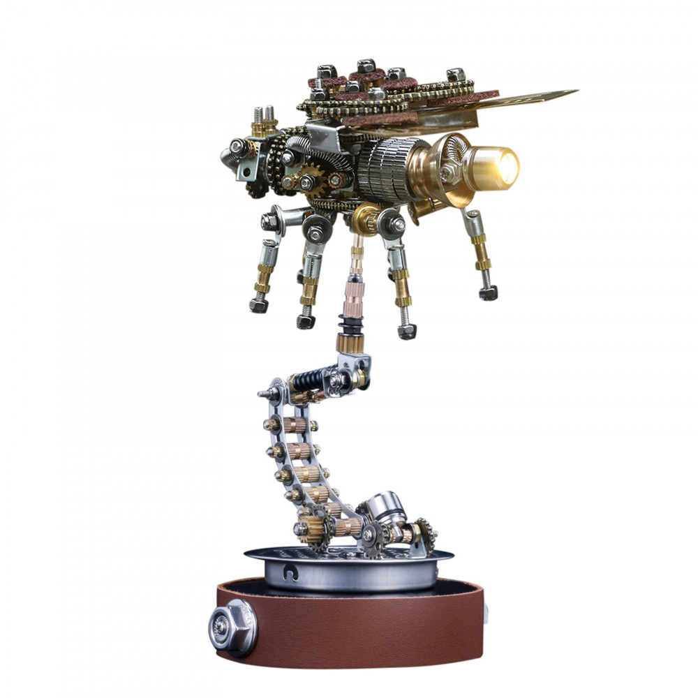 steampunk metal fire fly insect bugs puzzle diy model kit with display ...