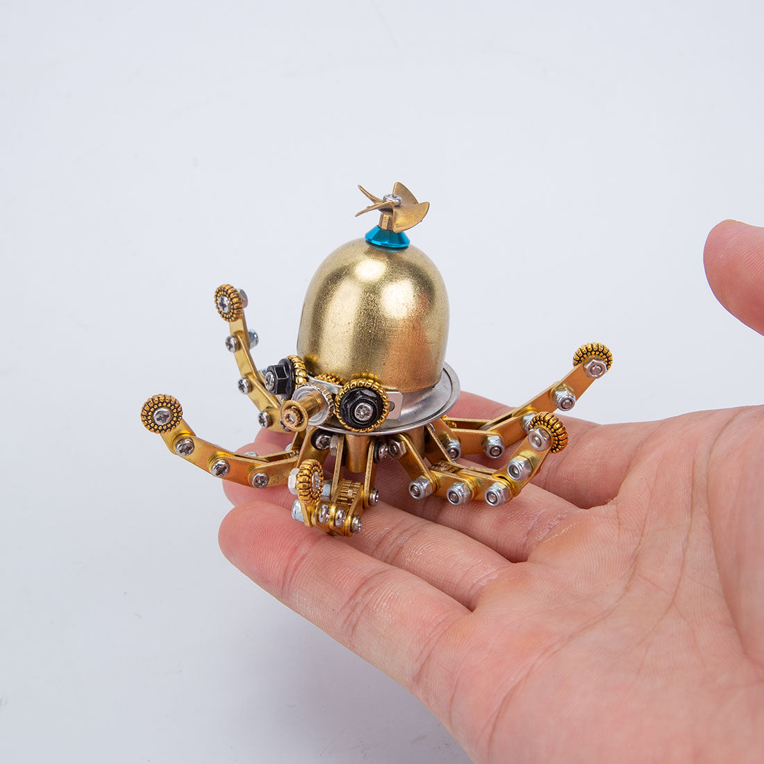 steampunk tiny octopus in goggles 3d metal model kits for kids ...