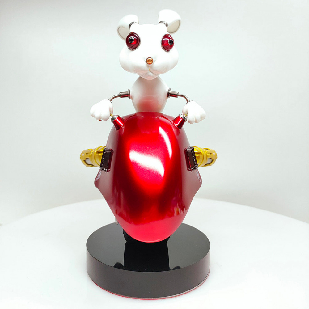 steampunk rabbit motorcyclist metal art model - steampunk-rabbit ...