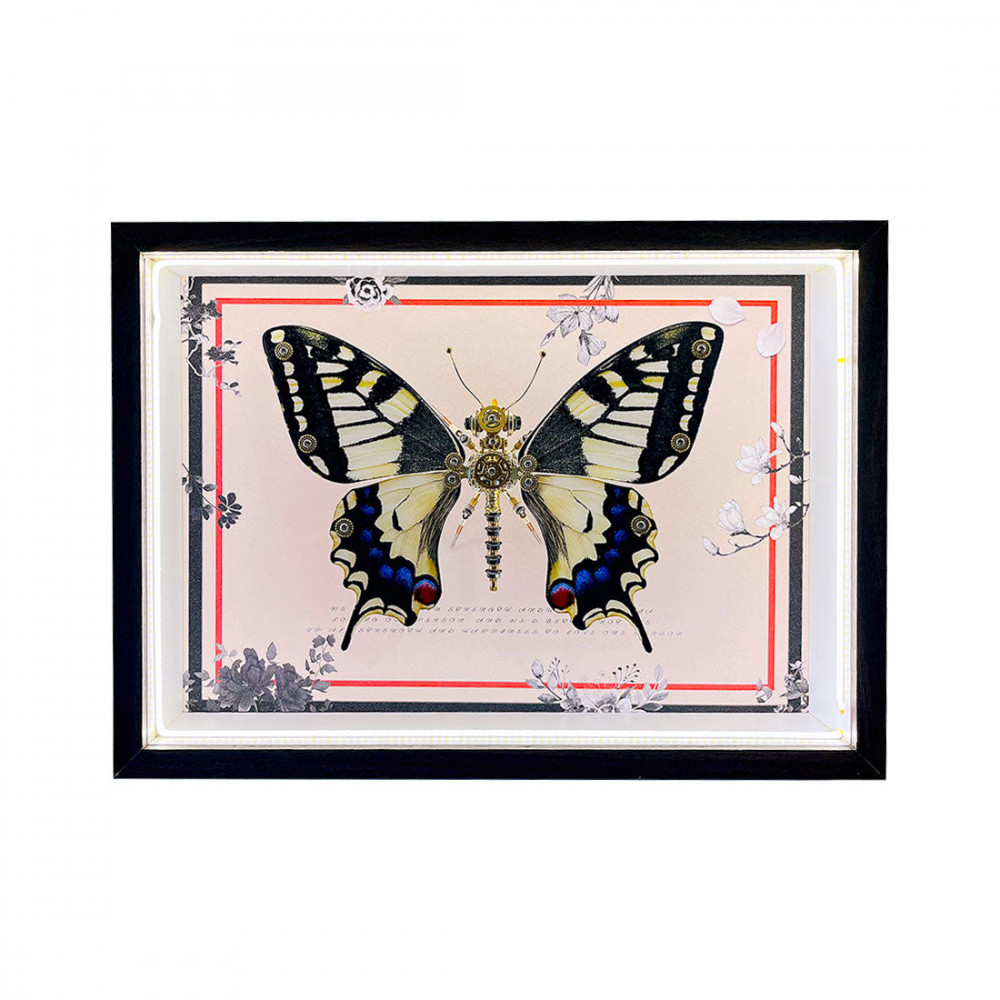 steampunk swallowtail butterfly 3d metal puzzle kits with circuit board ...
