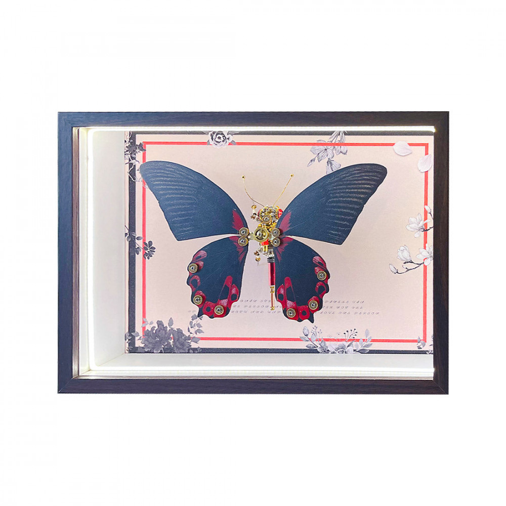 steampunk swallowtail butterfly 3d metal puzzle kits with circuit board ...