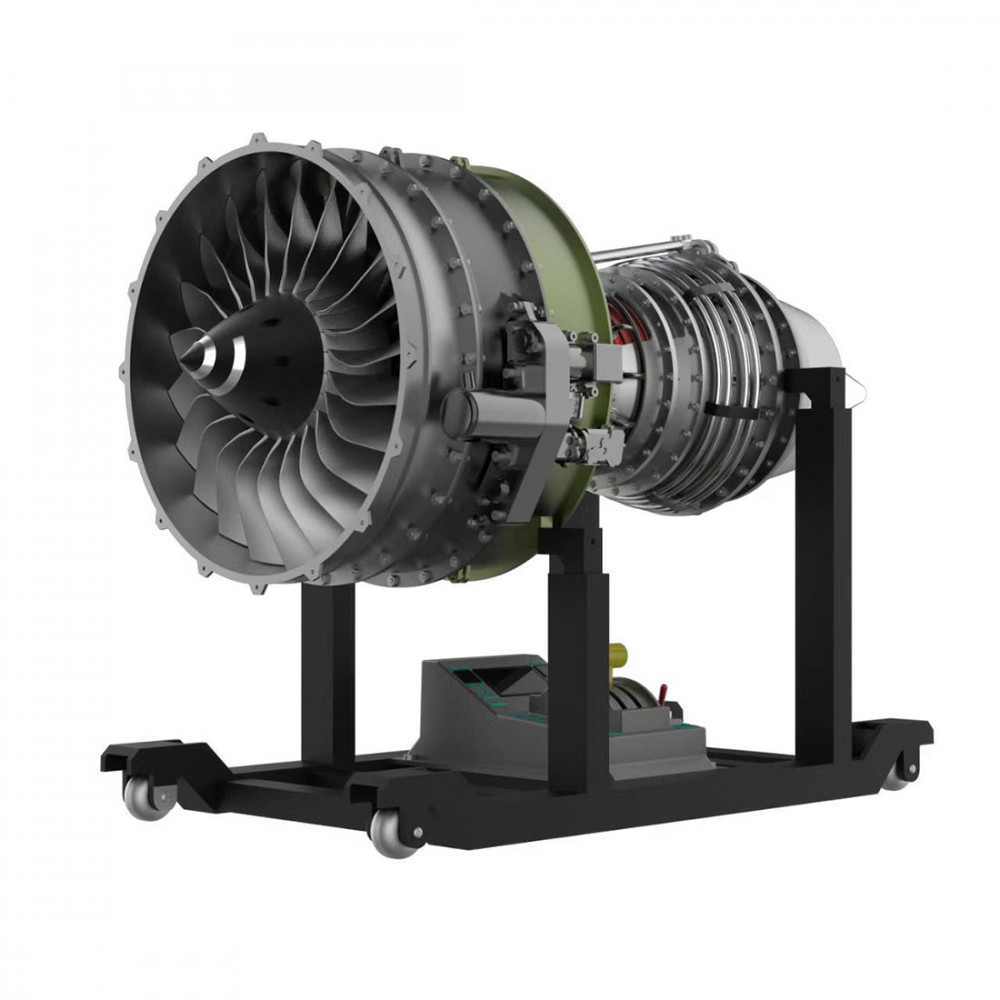 teching 1/10 dual-spool turbofan engine model kits that runs mechanical ...