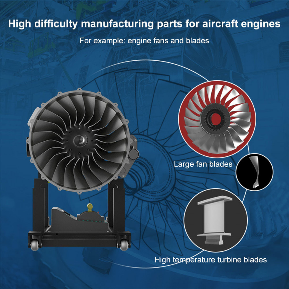 teching 1/10 dual-spool turbofan engine model kits that runs mechanical ...