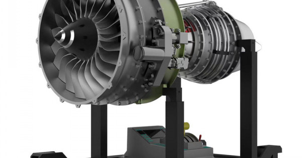 teching 1/10 dual-spool turbofan engine model kits that runs mechanical ...
