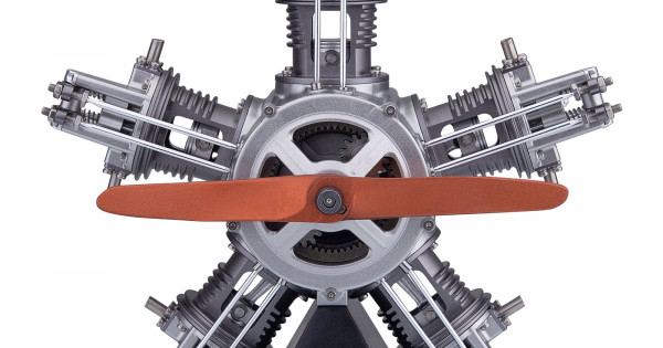 teching 1/6 scale model metal radial engine build project 250+pcs ...