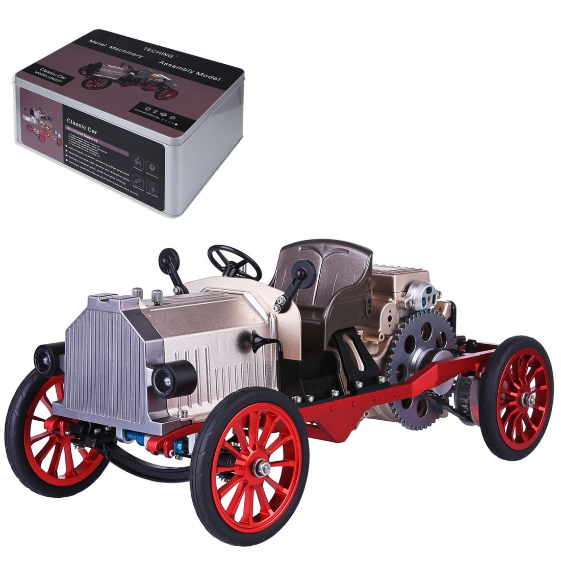 teching assembly metal mechanical electric vintage classic car model ...
