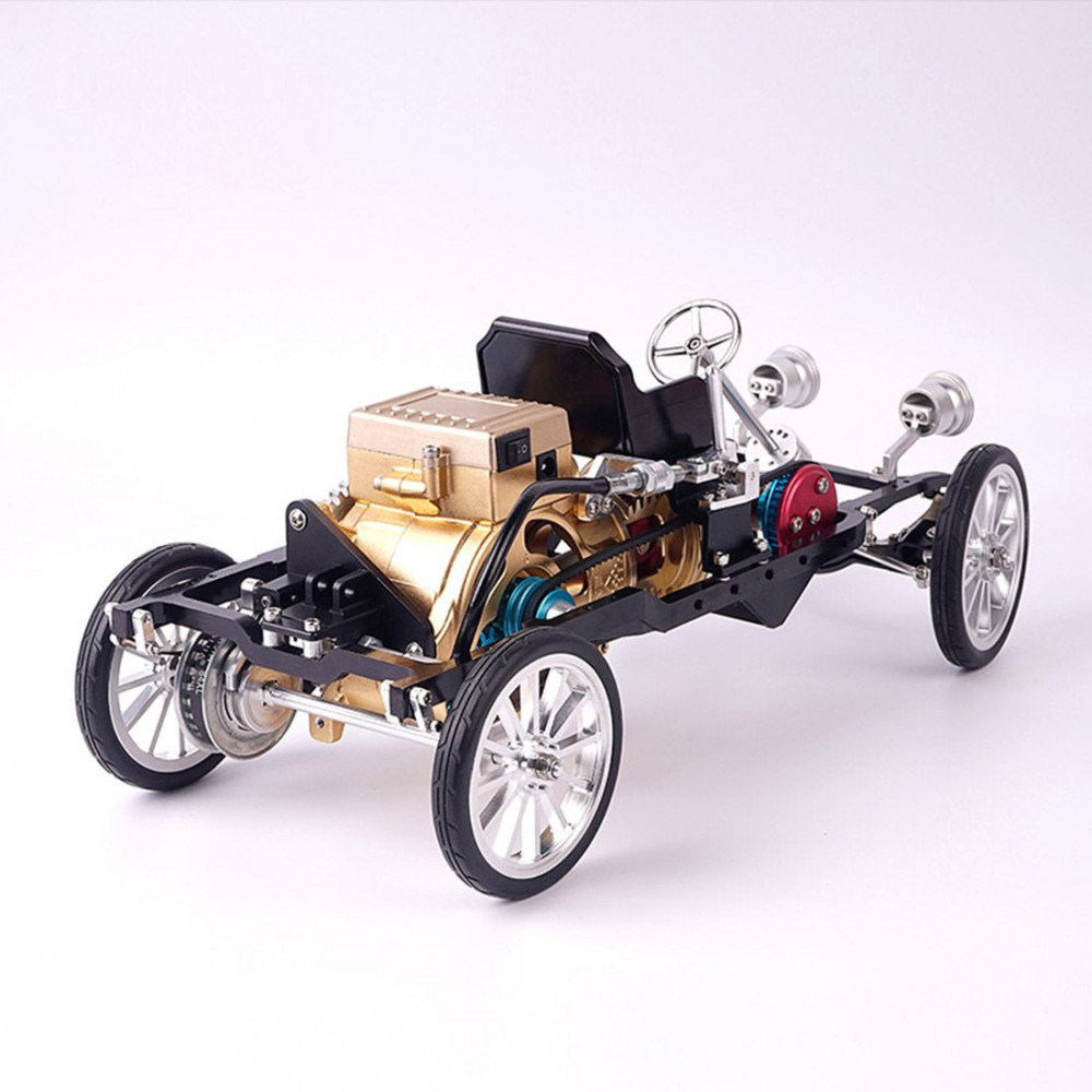 teching british retro-styled metal single cylinder engine car vehicle ...
