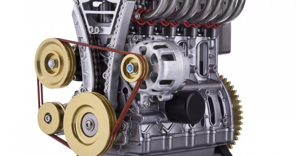 teching dm13-l4-t inline 4 cylinder car engine l4 diy assembly metal ...