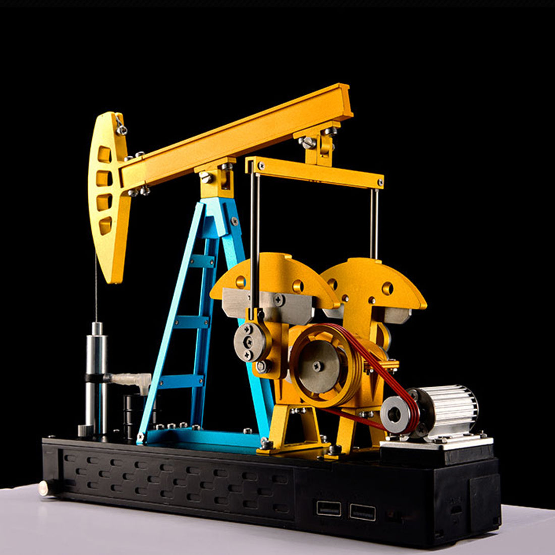 teching oil well pumping unit 219pcs diy 3d metal assembly model kits ...