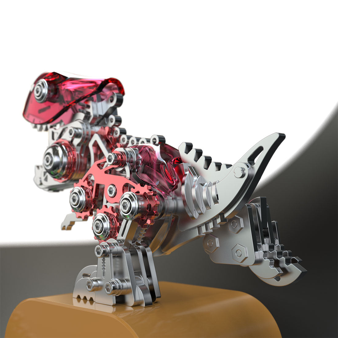 tyrannosaurus dinosaur 3d metal puzzle diy assembly model building kits ...